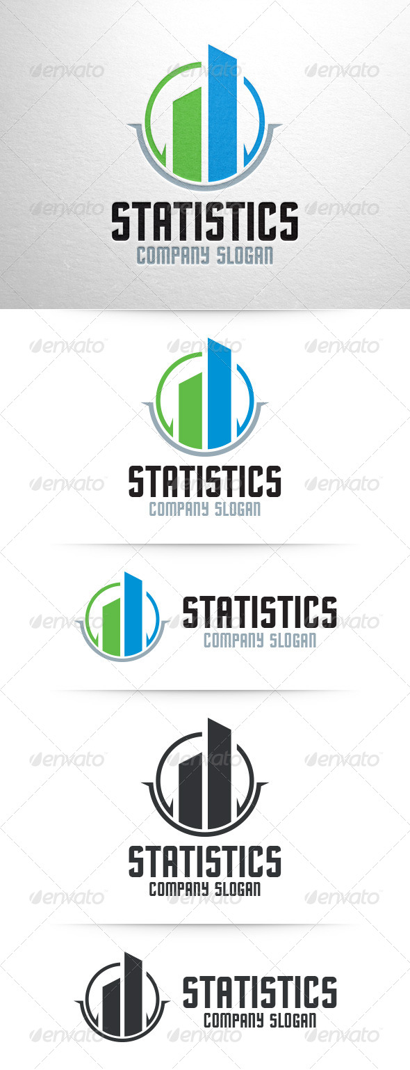 Statistics Logo Template by LiveAtTheBBQ | GraphicRiver