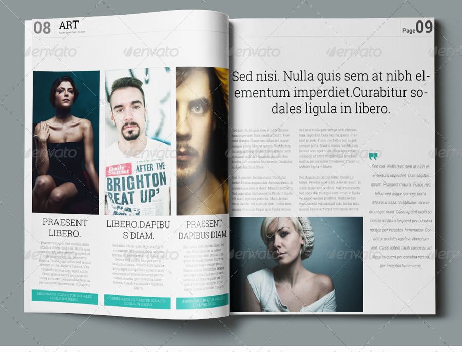 Web Style Magazine Template, Print Templates | GraphicRiver