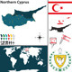 Map of Northern Cyprus, Vectors | GraphicRiver