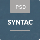 Syntac - Flat Personal Portfolio Psd Template by eriktailor | ThemeForest