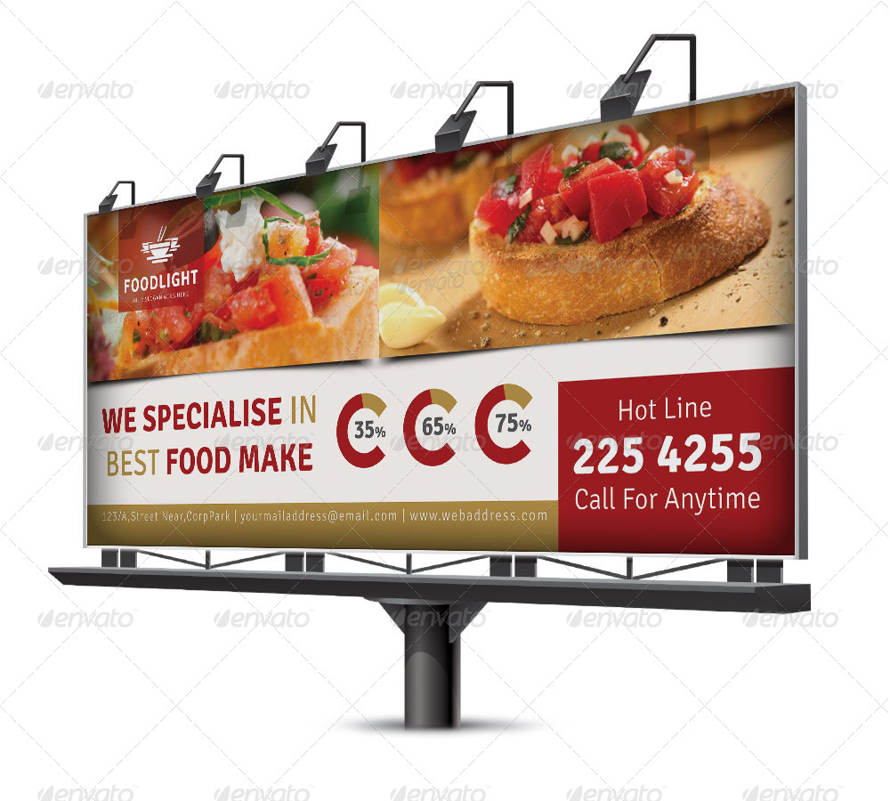 Restaurant Business Billboard | Volume 8, Print Templates | GraphicRiver
