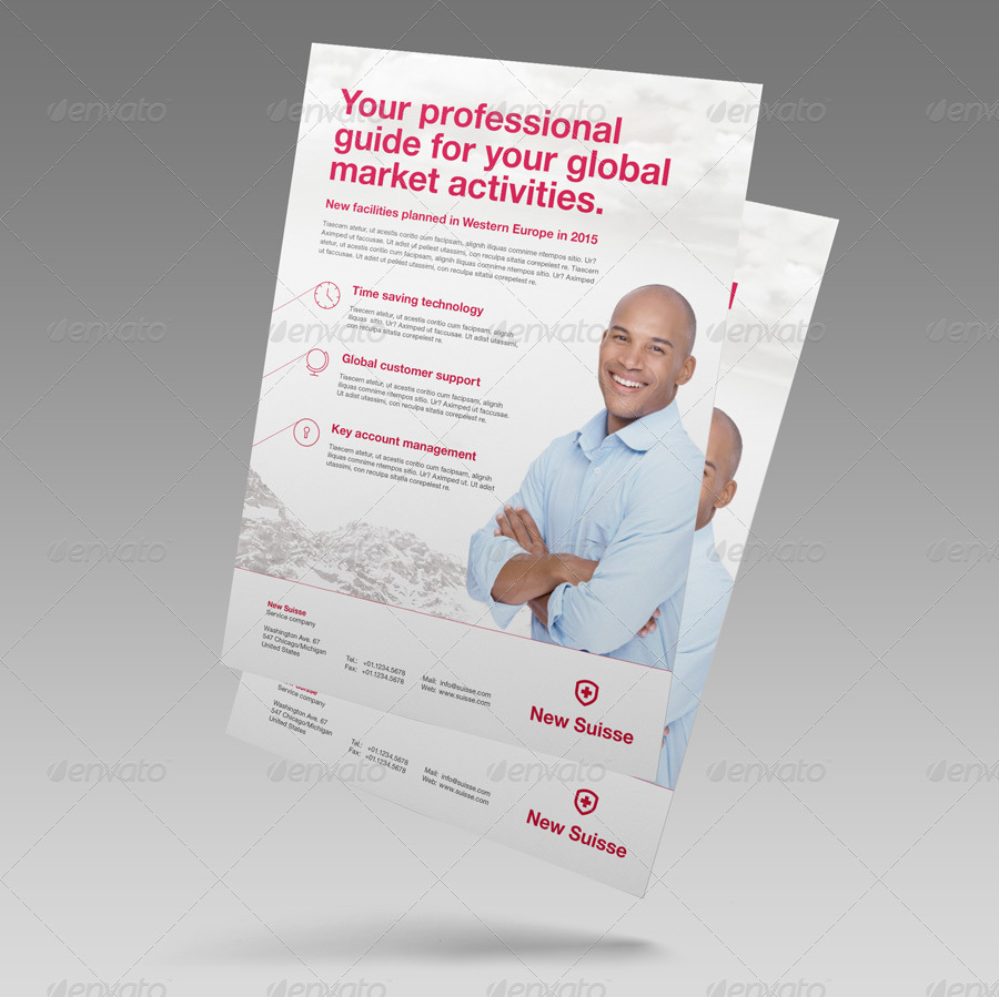 Suisse Corporate Advert / US Letter / A4 v2 , Print Templates ...