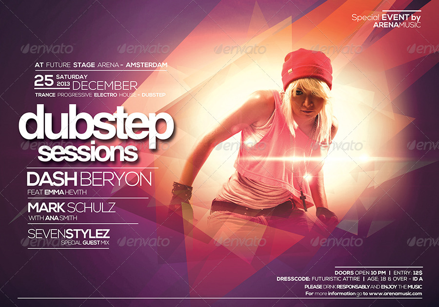 Dubstep Vol. 01, Print Templates | GraphicRiver