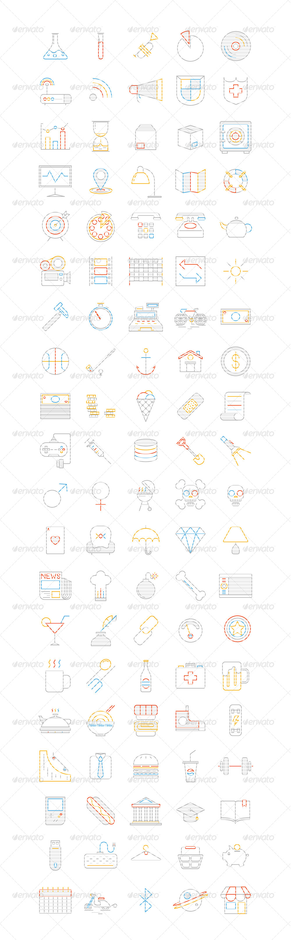 Line Icons, Icons | GraphicRiver