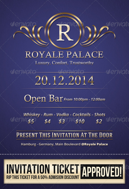 Royale Invitation, Print Templates | GraphicRiver