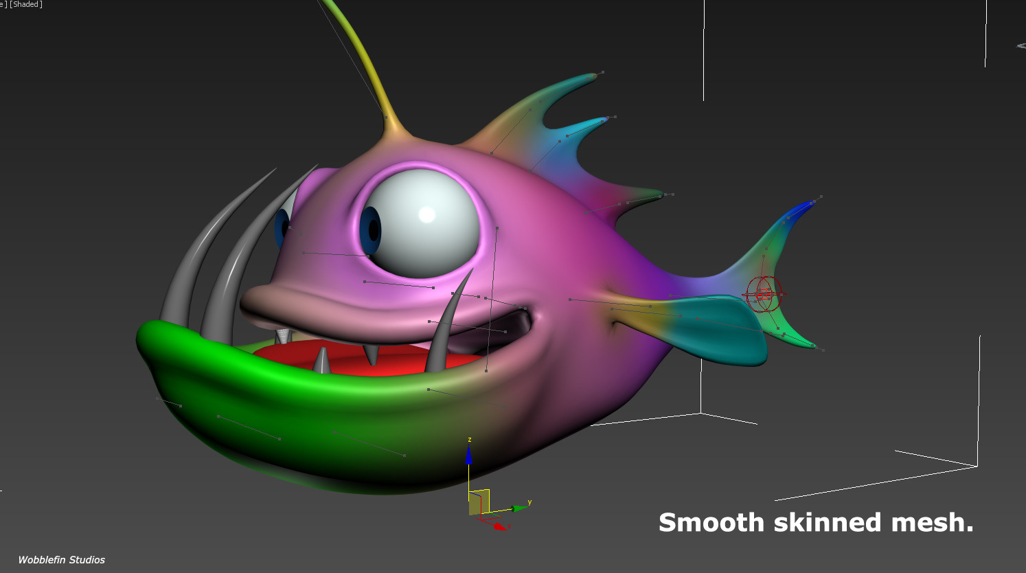 Cartoon Angler Fish - Rigged by Wobblefin | 3DOcean