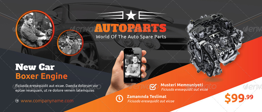 Auto Services Billboard Templates, Print Templates | GraphicRiver