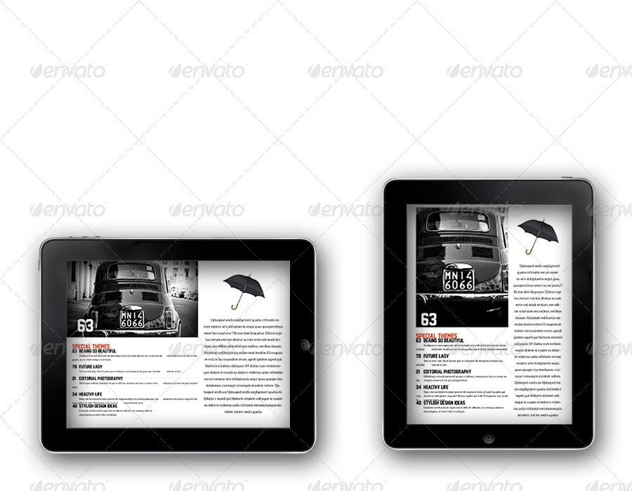 iPad & Tablet Vibration Magazine by crew55design | GraphicRiver