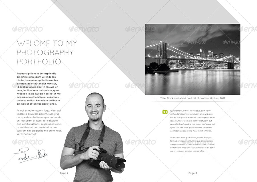 8 Page A5/Half Letter Photography Portfolio, Print Templates | GraphicRiver