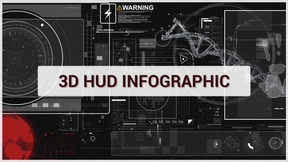 3D HUD Infographic, Motion Graphics | VideoHive