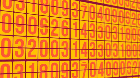 Numbers counting close up background, Motion Graphics | VideoHive