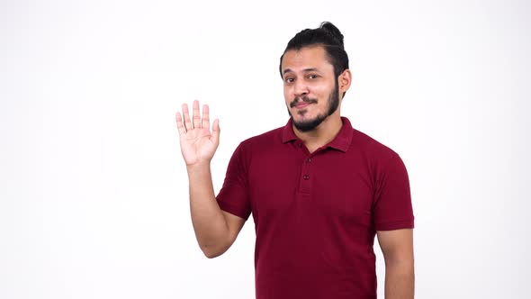 Indian man waving hand, Stock Footage | VideoHive