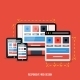 Responsive Web Design Concept with Devices, Vectors | GraphicRiver