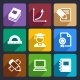 Mathematics Flat Icons Set 51, Icons | GraphicRiver