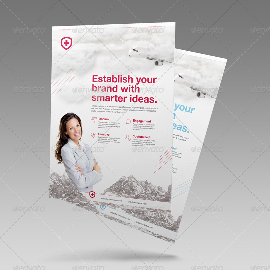 Suisse Corporate Advert / US Letter / A4 v3, Print Templates | GraphicRiver