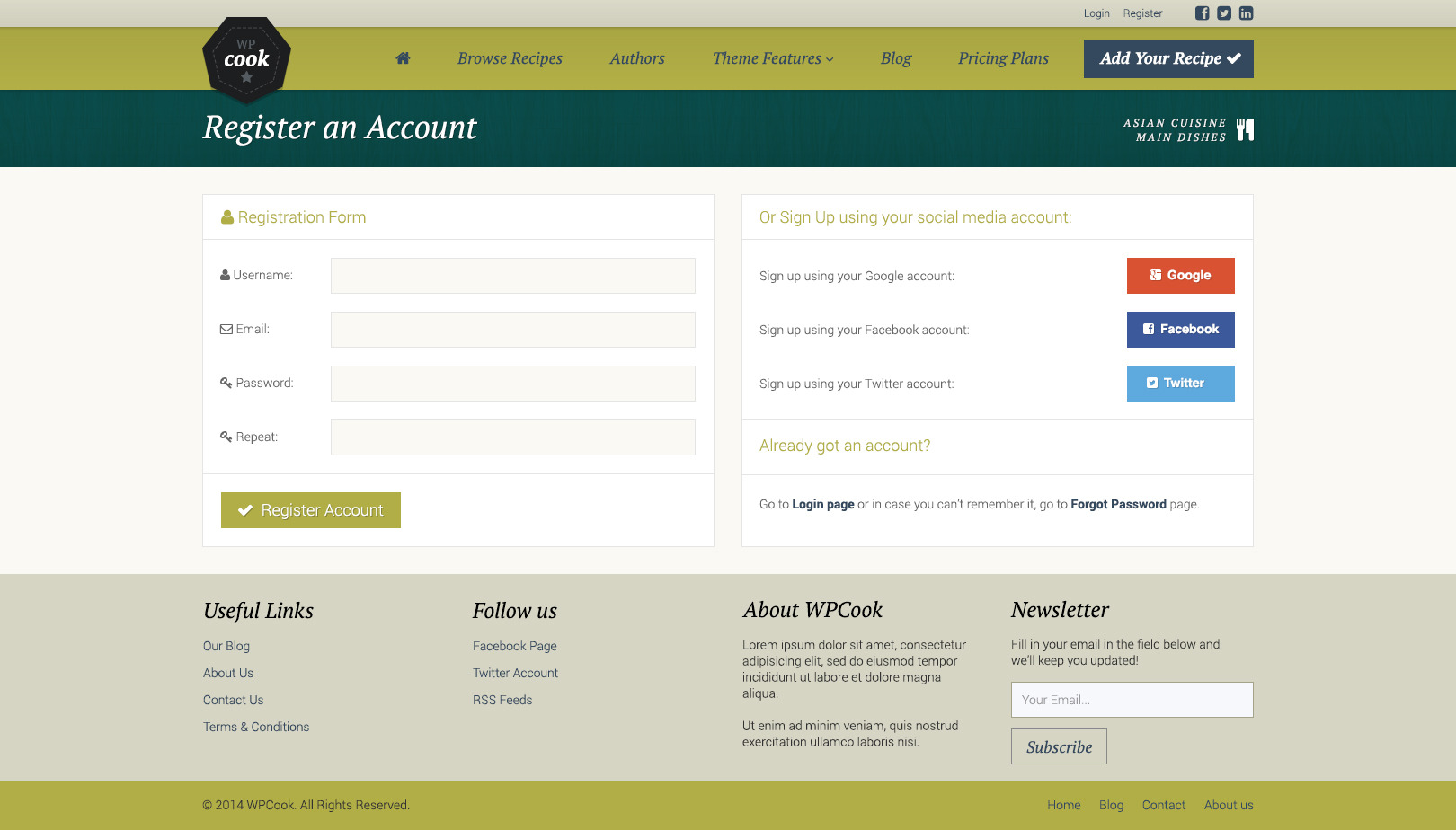 PSDCook - Recipes & Cooking PSD Design by Themes-Dojo | ThemeForest