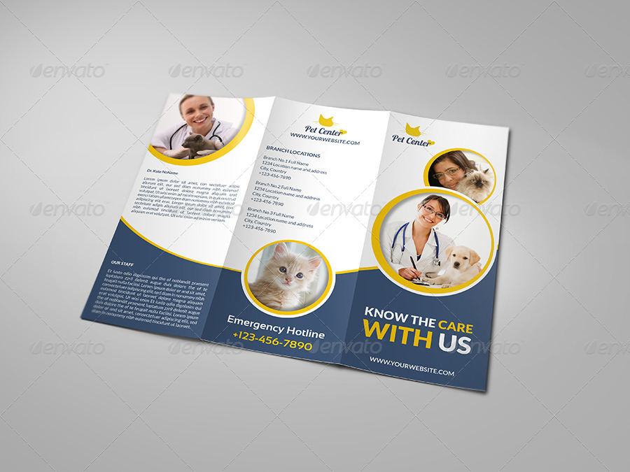 Veterinarian Clinic Brochure Template Vol.2, Print Templates | GraphicRiver