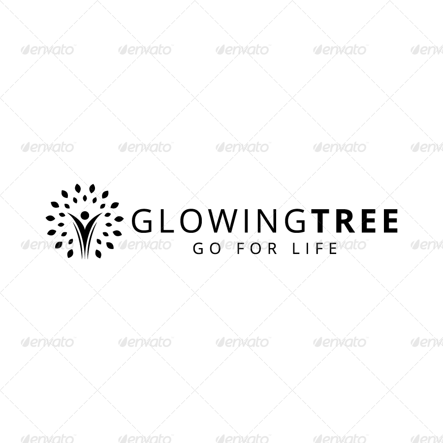 Glowing Tree Logo, Logo Templates | GraphicRiver