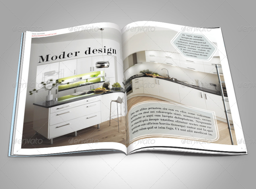 Home Magazine Template, Print Templates | GraphicRiver