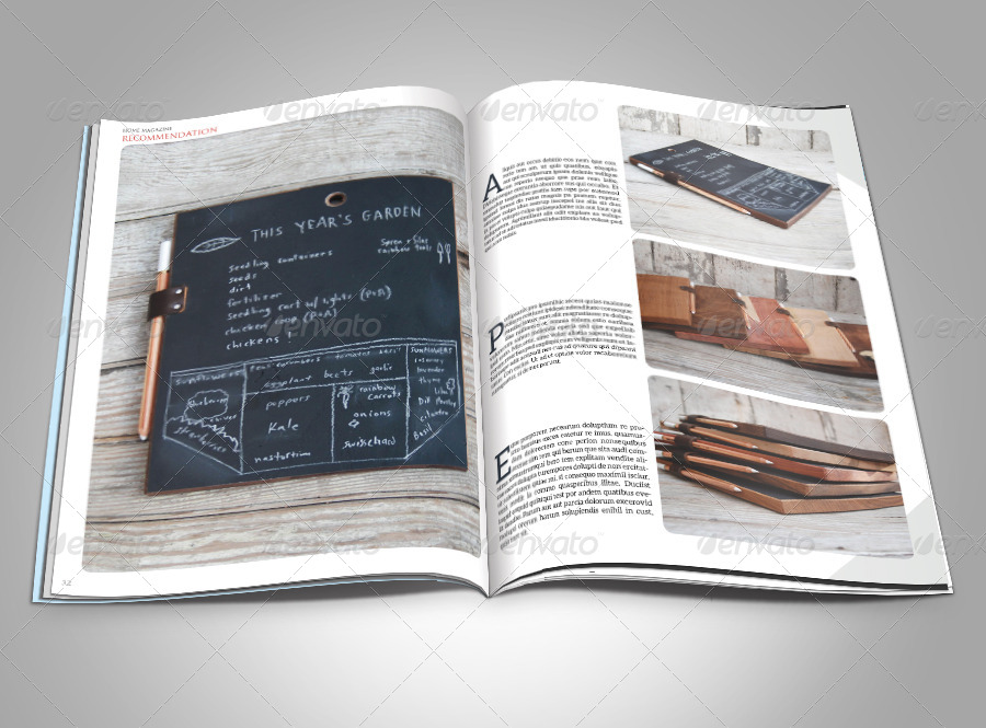 Home Magazine Template, Print Templates | GraphicRiver