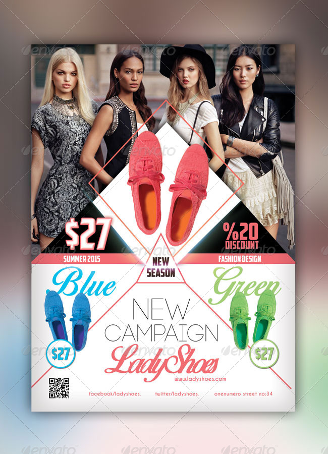 Shoes Flyer Templates, Print Templates | GraphicRiver