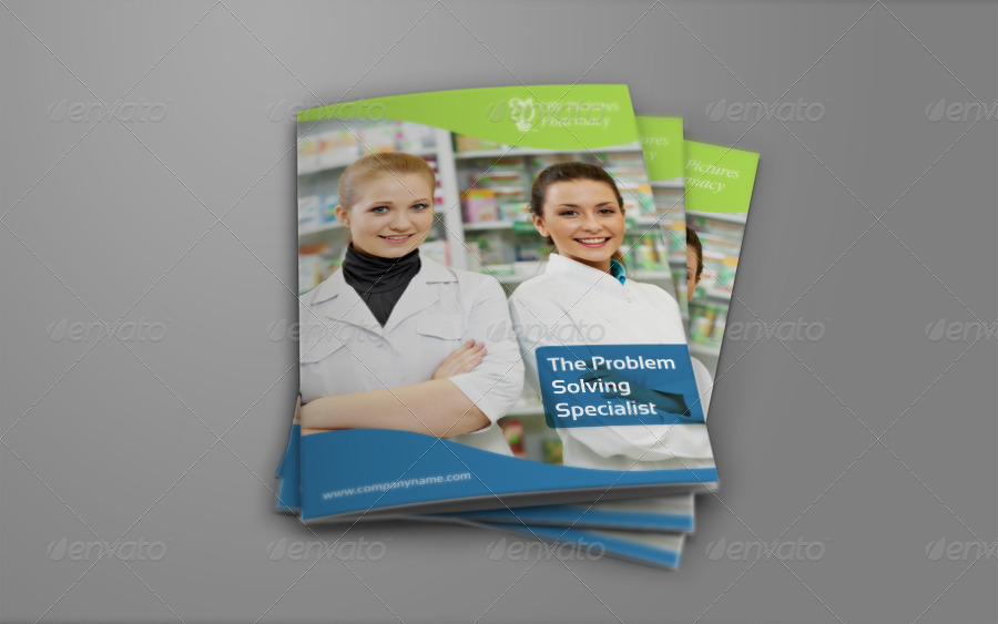 Pharmacy Brochure Bi-Fold Template, Print Templates | GraphicRiver