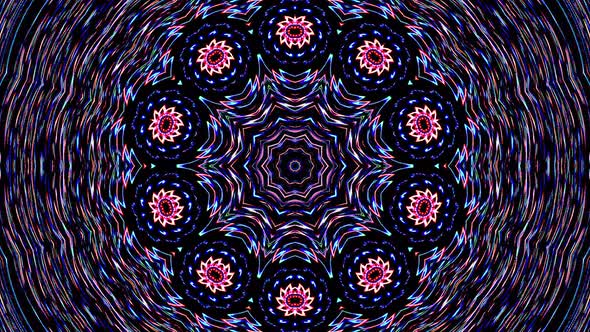 Beautiful abstract kaleidoscope that shines, a radiant light that ...