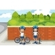 Two young bikers on the street, Vectors | GraphicRiver