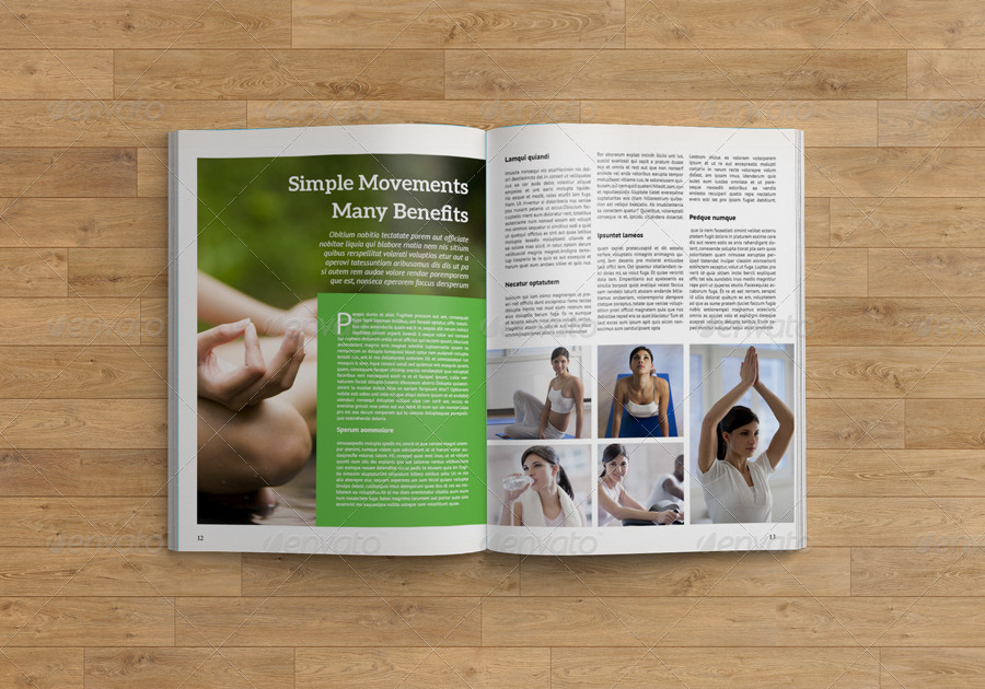 Health Magazine Template, Print Templates | GraphicRiver