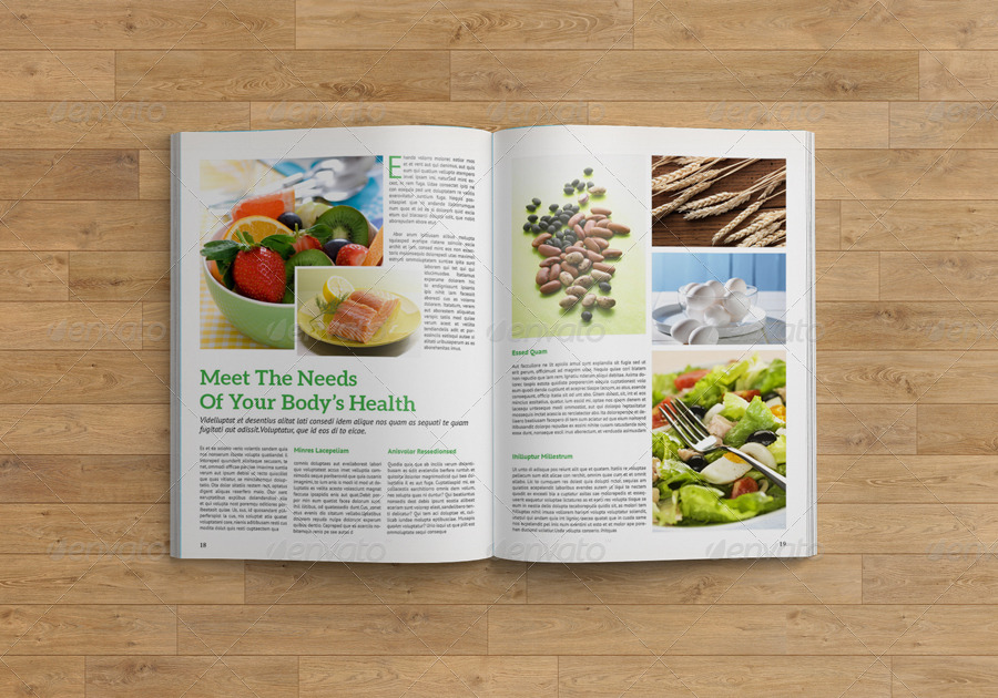 Health Magazine Template, Print Templates | GraphicRiver