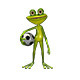 Soccer Player Frog, Graphics | GraphicRiver