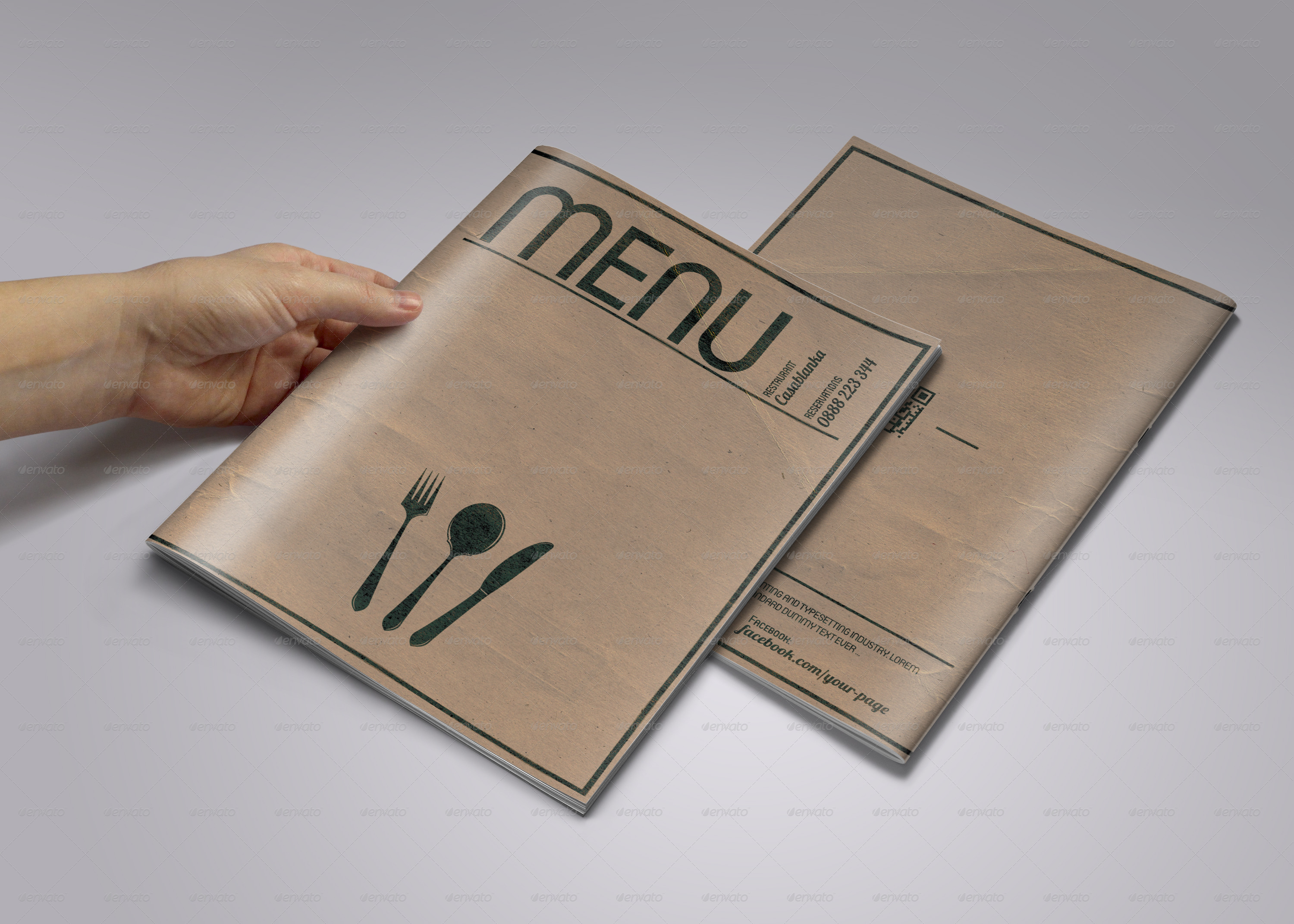 6 Pages Food Menu - Vintage Style, Print Templates | GraphicRiver