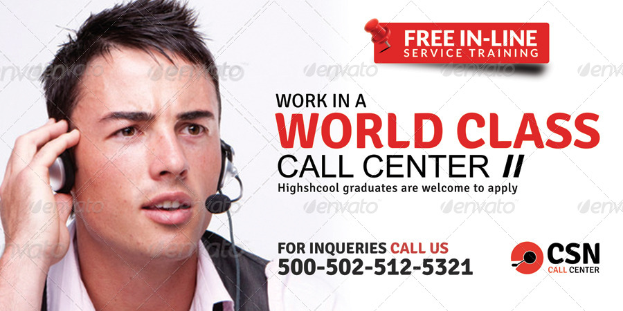 Call Support Call Center Solutions Billboard, Print Templates ...