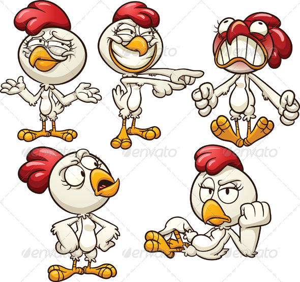 Cartoon Hen by memoangeles | GraphicRiver
