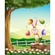 Rabbit Juggling Easter Eggs, Vectors | GraphicRiver
