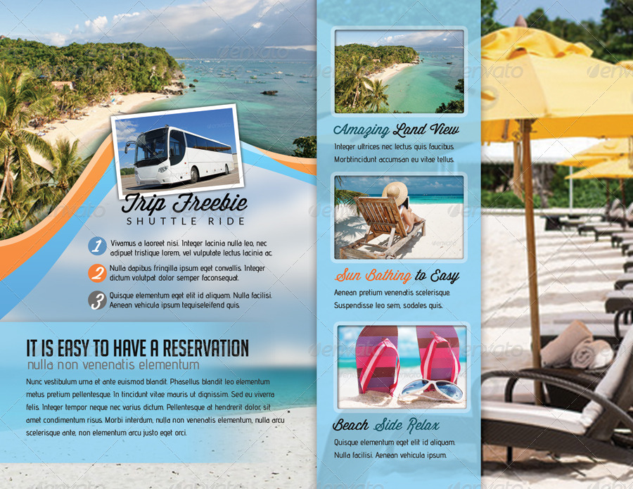 Drop Beach Resort Vacation Design Series Bundle, Print Templates ...