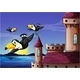 Birds near castle, Vectors | GraphicRiver