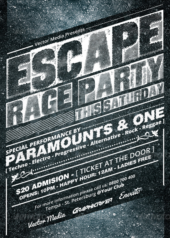 Escape - Flyer, Print Templates | GraphicRiver