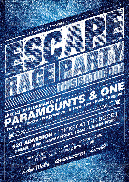 Escape - Flyer, Print Templates | GraphicRiver