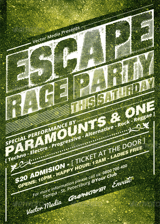 Escape - Flyer, Print Templates | GraphicRiver