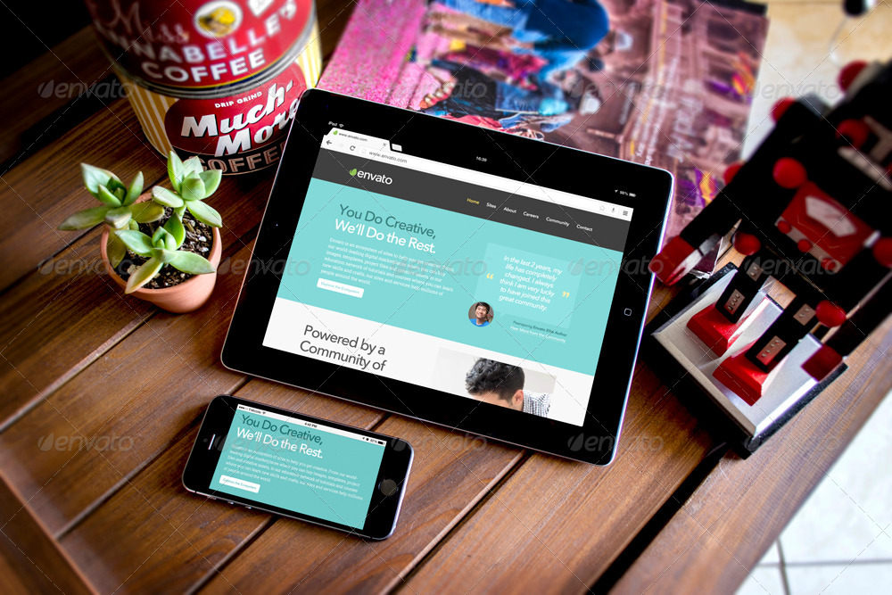 Responsive Screens Device Mock-Up, Graphics | GraphicRiver