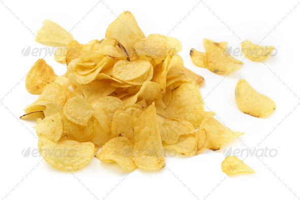 pile of crisps Stock Photo by claudioventrella | PhotoDune