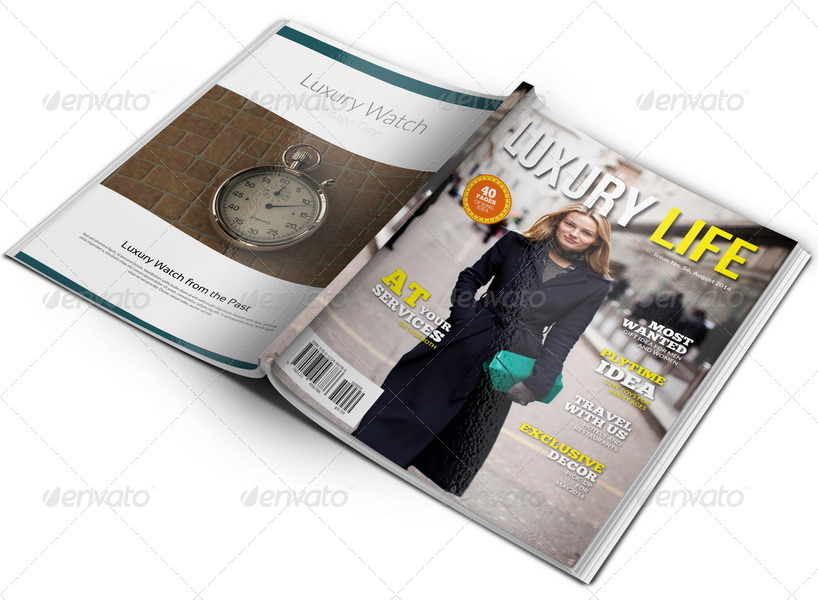 Luxury Life Magazine Template - 40 Pages, Print Templates | GraphicRiver