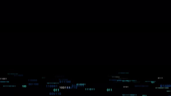 Binary numbers digits scrolling Background Animation 4K, Motion Graphics