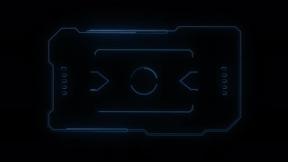 Hud Frame Digital Technology Plexus Lines, Alpha Channel, Motion Graphics