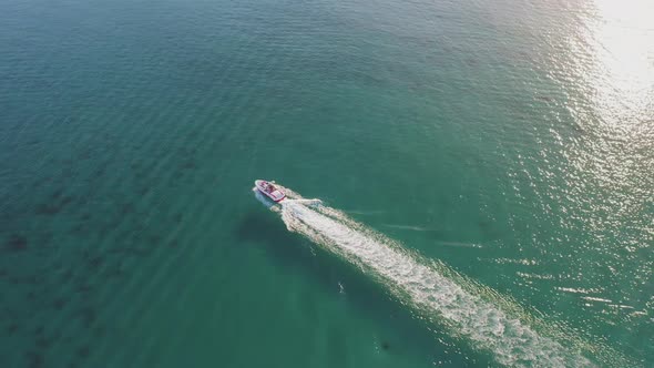 Ships Wake Top View, Stock Footage | VideoHive