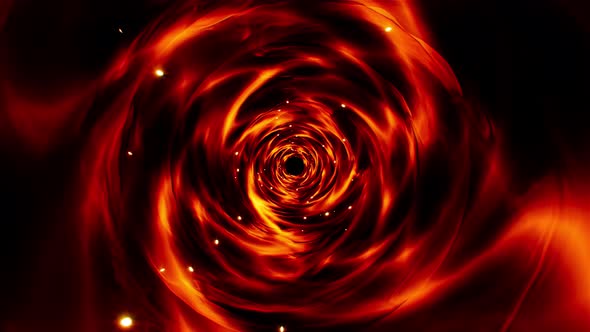 Glittering Swirl Fire Background Loop 4K, Motion Graphics | VideoHive