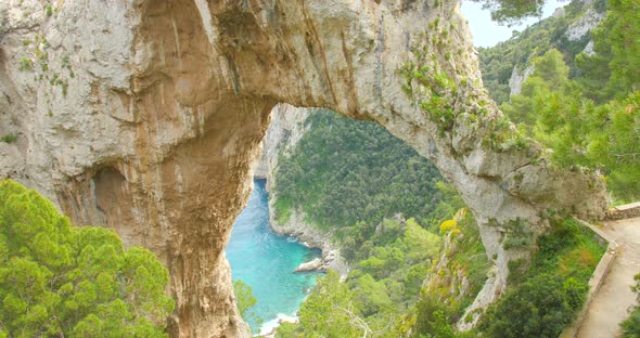 Arco Naturale Natural Stone Arch In Scenic Landscape Of The ...