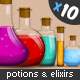 Set of Elixirs and Potions, Graphics | GraphicRiver