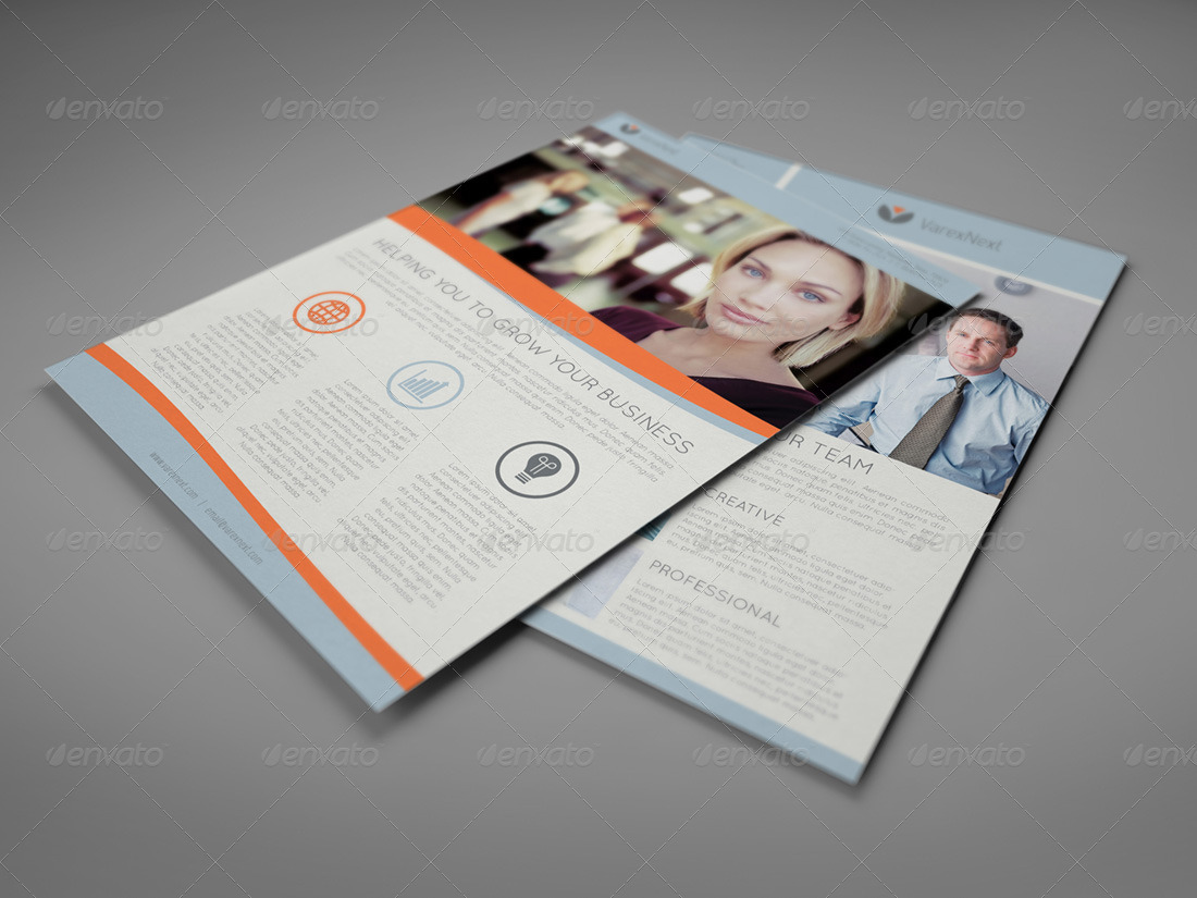 Corporate Double Sided Flyer, Print Templates | GraphicRiver
